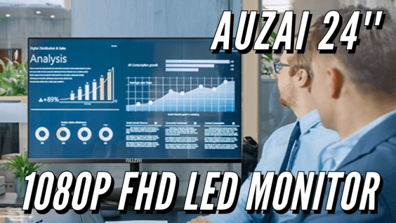 AUZAI 24" 1080p FHD LED Monitor - Unboxing and Review - mediaboxent.com